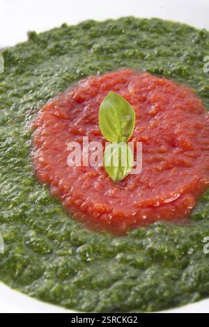 traffic light soups Stock Photo - Alamy