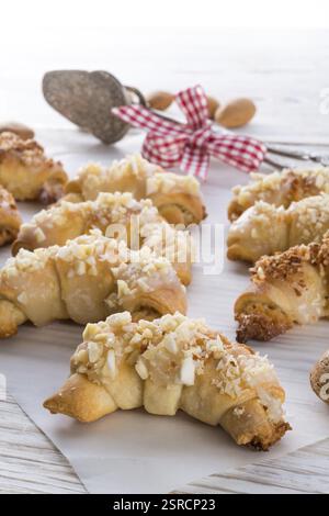 Sweetness Mini almond croissant Stock Photo - Alamy