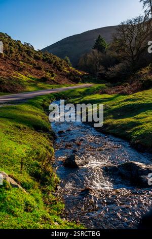 Sparkling Waters of Ashbrook River Winding Through Carding Mill Valley ...