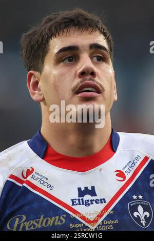 Caleb Hamlin-Uele of Wakefield Trinity during the Betfred Super League ...