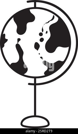 Globe icon. icon related to education. line icon style. Simple design ...