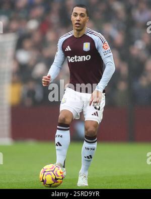 Youri Tielemans of Aston Villa in the pregame warmup session during the ...