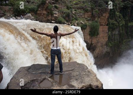 Waterfall in gokak, karnataka, india, asia Stock Photo - Alamy