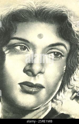 Nargis Dutt, Indian film actress bollywood, India, Asia, 1950 Stock ...