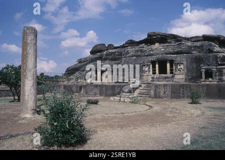 The Ravana Phadi cave at Aihole district, Bagalkot, Karnataka, India ...