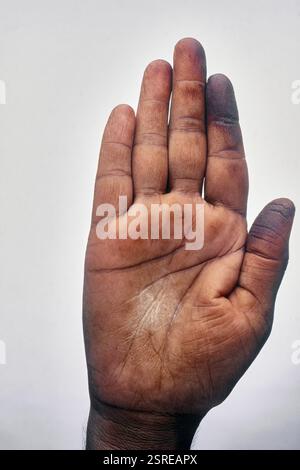 hand closeup of rag picker boy in Mumbai, Maharashtra, India, Asia ...