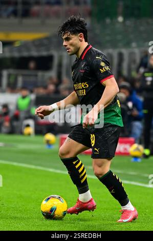 AC Milan's Riccardo Sottil controls the ball during the Italian Serie A ...