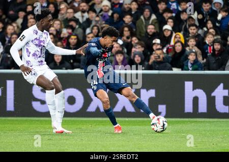 Senny Mayulu of Paris during the French championship Ligue 1 football match between Toulouse FC ...