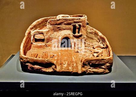 Antique clay model house from Egypt, CSMVS Museum, Prince of Wales ...