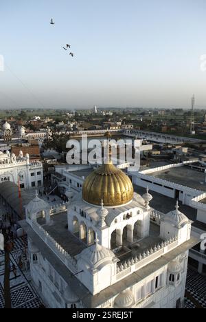 Aerial view of baba bakala gurudwara near Amritsar, Punjab, India, Asia ...