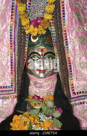 Shiva statue in Gopeshwar Mahadev Temple, Vrindavan, Uttar Pradesh ...
