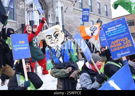 Protest Against Mass Layoffs of Amazon Persons taking part during a ...