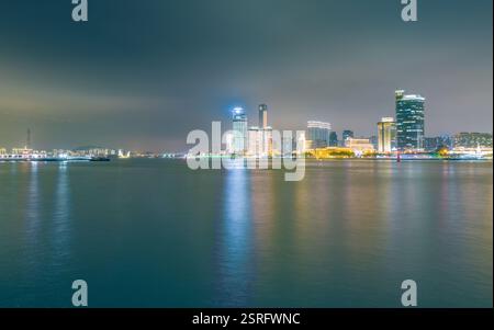 Xiamen City Night View, Fujian Province, China Stock Photo - Alamy