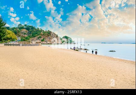 The coastal beach of Gulangyu Island, Xiamen, Fujian, China Stock Photo ...