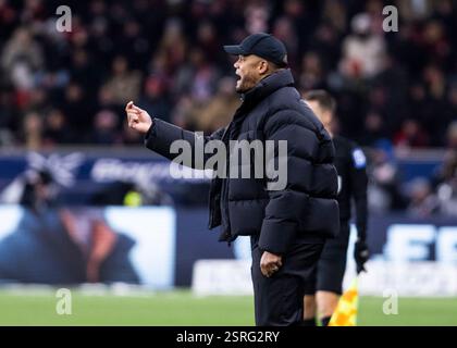Trainer [coach] Vincent Kompany (Bayern) Leverkusen, March 14, 2026 ...