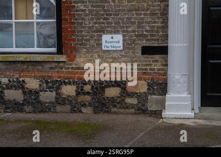 Reserved, The Mayor sign, Thetford Stock Photo - Alamy