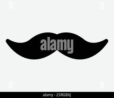 Vintage moustache. Funny retro mustache, fake mustaches and isolated ...