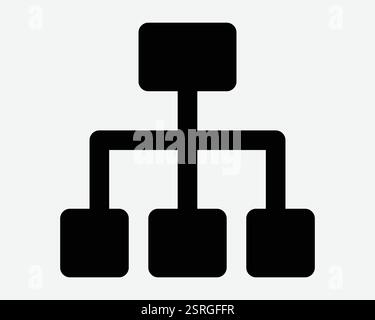 Organization chart concept , outline icon, linear sign, thin line ...