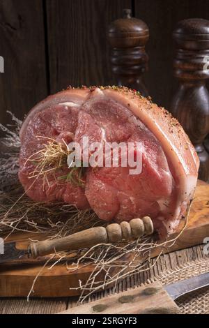 raw rustic roast Stock Photo - Alamy
