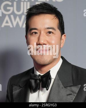 Andrew Law, writer of HACKS arrives at the 2025 Writers Guild Awards ...