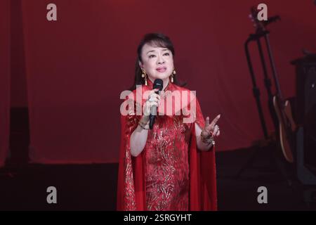 TAIPEI, CHINA - FEBRUARY 16, 2025 - Taiwanese female singer Judy Weng ...
