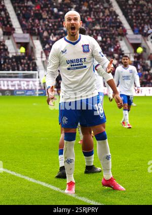 Rangers' Vaclav Cerny celebrates scoring their side's second goal of ...