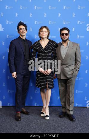 John Magaro, Mala Emde und Alexander Scheer bei der Medienboard Party ...