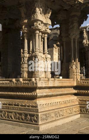 Musical Pillars in Vitthala temple in Hampi , Karnataka , India Stock ...