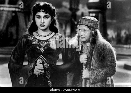 Indian Bollywood actress Beena Rai and Leela Mishra, India, Asia, 1957 ...