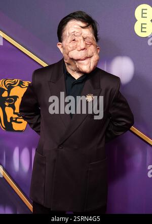 Adam Pearson attending the 2025 EE BAFTA Film Awards at The Royal ...