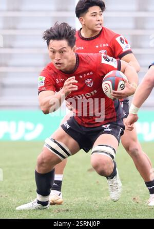 February 16, 2025, Tokyo, Japan - Saitama Panasonic Wild Knights lock ...
