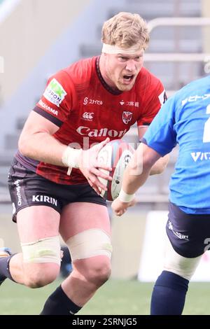 February 16, 2025, Tokyo, Japan - Saitama Panasonic Wild Knights No.8 ...