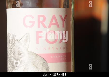 Copenhagen/ DenmarK/16 FEBRUARY 2025/ Premium california wine gray fox ...