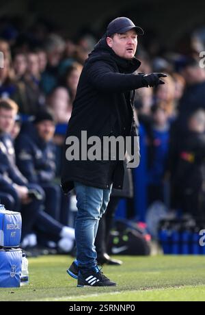 Everton manager Brian Sorensen during the Barclays Women's Super League ...