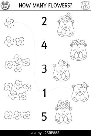 Match the numbers black and white capybara game with tangerine or ...