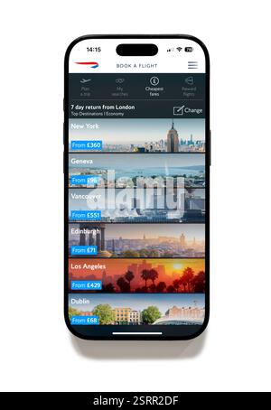British Airways app on an iPhone 16 Plus Stock Photo - Alamy