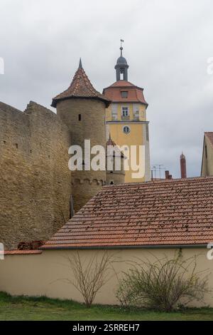 City wall from the german city called Mainbernheim Stock Photo - Alamy