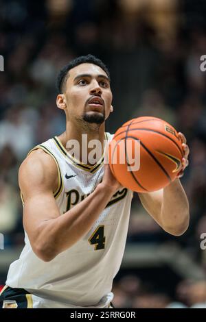 Purdue forward Trey Kaufman-Renn, right, shoots over Michigan State ...