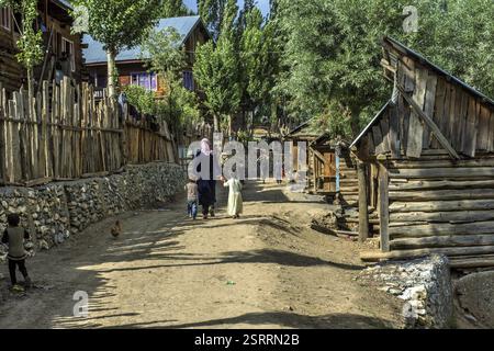 Sheikhpura village path, Tulail valley, Kashmir, Union Territory, UT ...