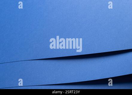 Deep sapphire blue paper background with a smooth texture and ...