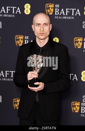 Daniel Blumberg, winner of the original score award for 'The Brutalist ...