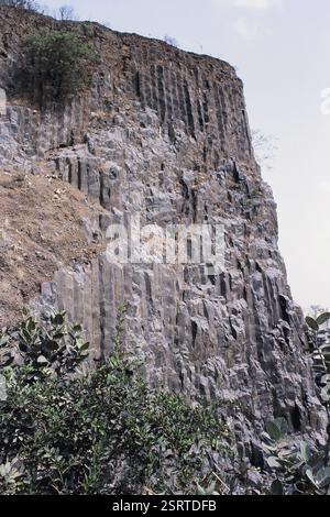 View of rock formation of Andheri Gilbert hill, Mumbai, Maharashtra ...