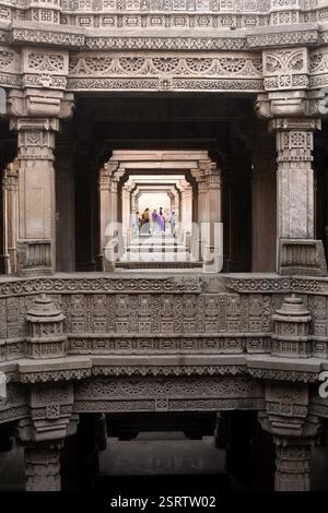 Adalaj step well or vav built in 1499 AD by Queen Radhabai of Ahmedabad ...