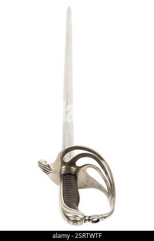 dueling rapier sword isolated on white background Stock Photo - Alamy