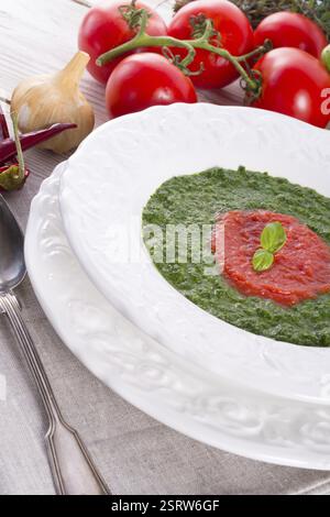 traffic light soups Stock Photo - Alamy