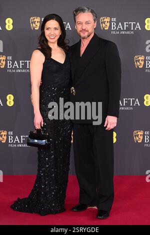 Lisa Liberati and James McAvoy attending the EE Bafta Film Awards 2025 ...