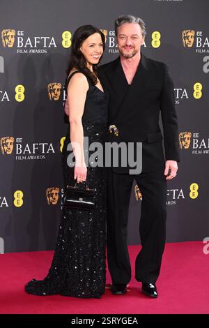 Lisa Liberati and James McAvoy attending the EE Bafta Film Awards 2025 ...