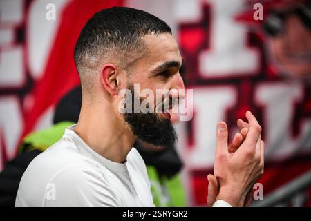 Nabil Bentaleb of Lille during the French championship Ligue 1 football ...
