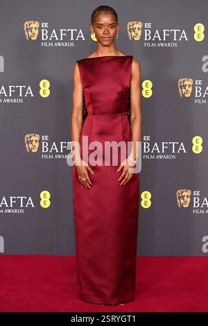Letitia Wright at the 78th British Academy Film Awards, Royal Festival ...