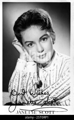 JANETTE SCOTT [b. 1938] British actor, departing for the Cannes Film ...